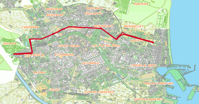 Recorrido Línea 29 EMT Valencia – Love Valencia